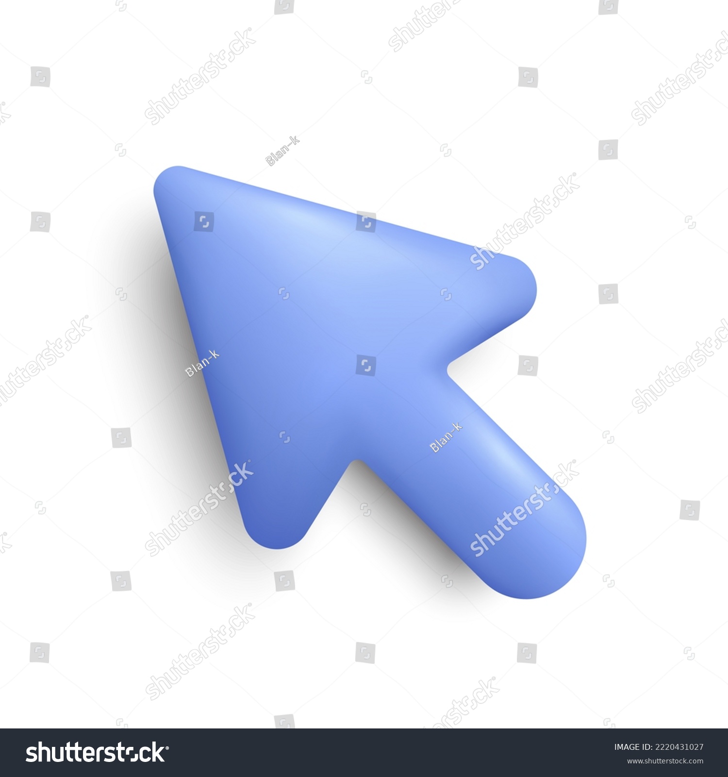 3d arrow pointer mouse cursor icon. Computer interface render. Click here arrow. Computer mouse ...
