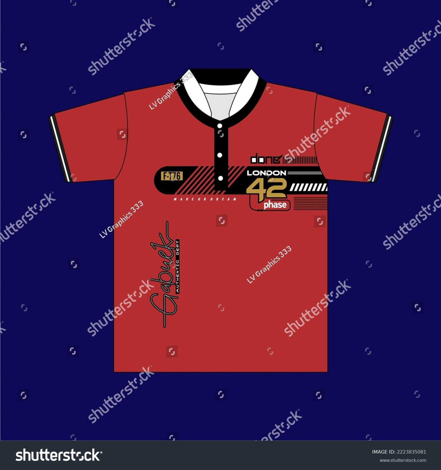 TEE DESIGN COLOR DEEP NAVY BLUE PRINT DESIGN PHASE PRINT DESIGN CHEST ...