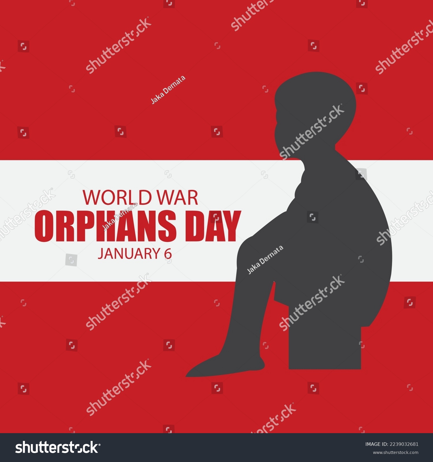 Vector Illustration of World War Orphans Day. Simple and Elegant Design ...