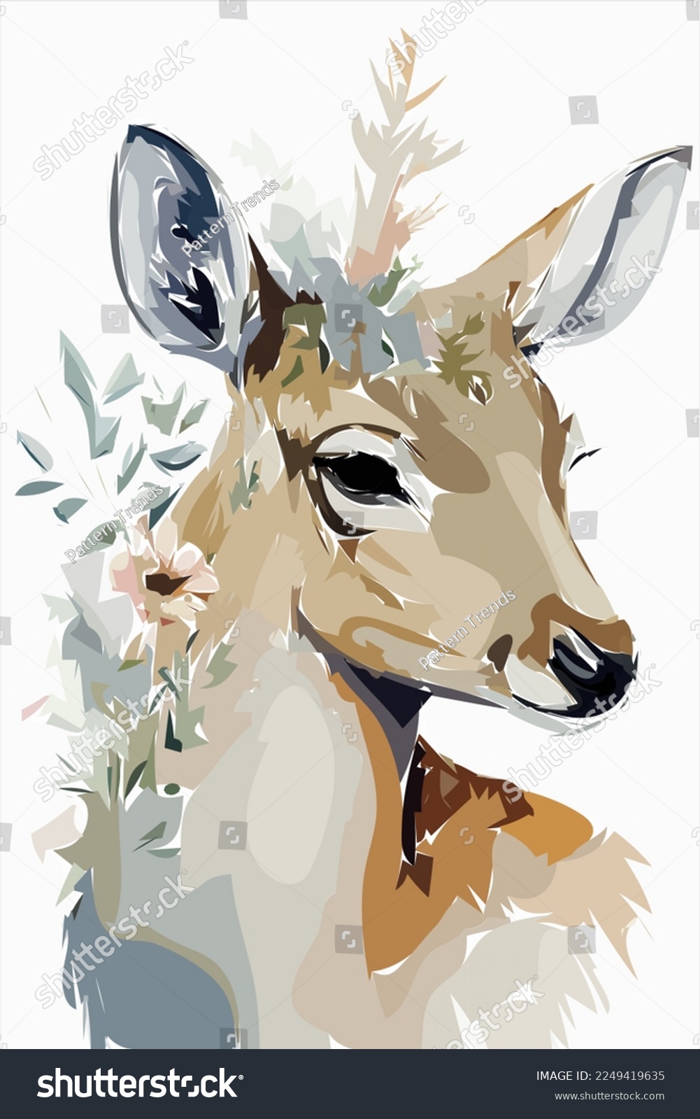 a doe flowers Abstract Digital Illustrations_站酷海洛_正版图片_视频_字体_音乐素材交易平台_站 ...