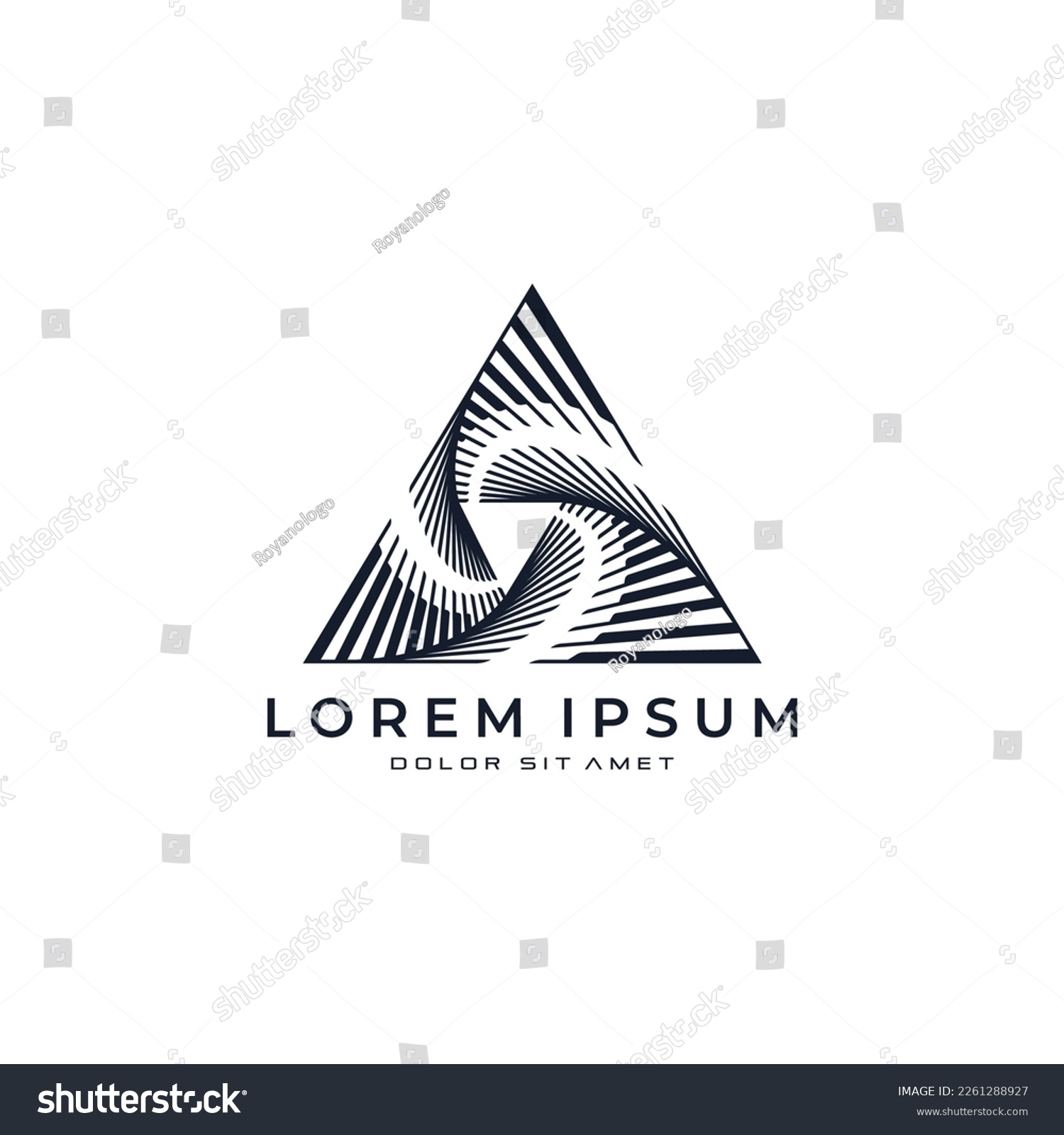 Delta triangle swirl shape technology logo design concept_站酷海洛_正版图片_视频 ...