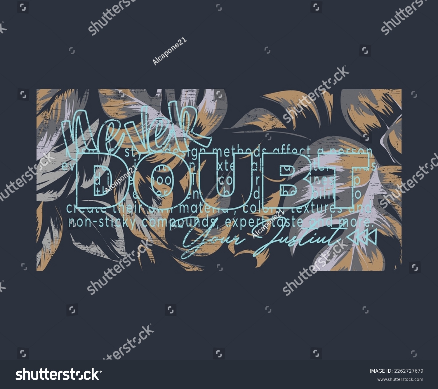 Never doubt. Slogan print for t shirt._站酷海洛_正版图片_视频_字体_音乐素材交易平台_站酷旗下品牌