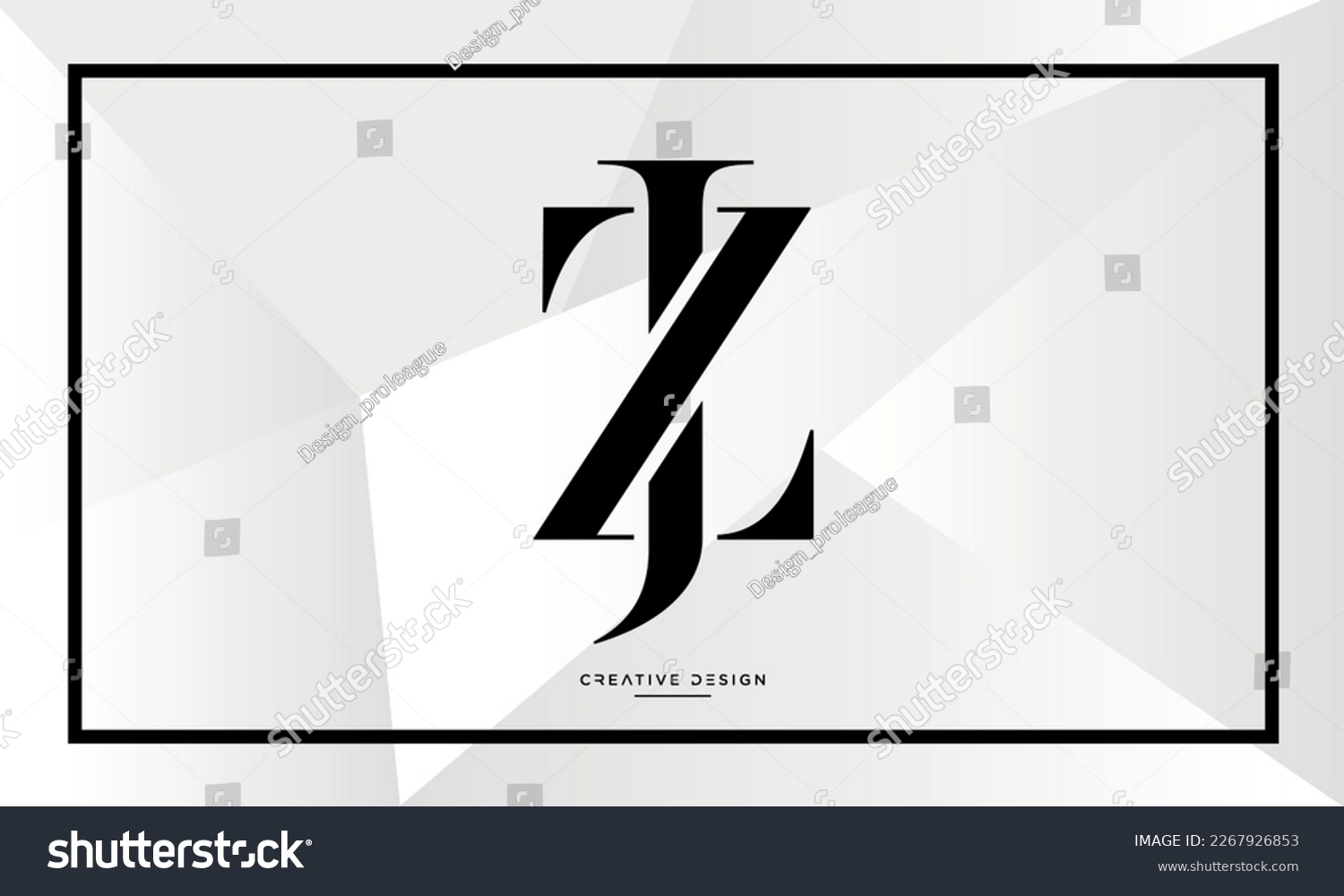 Alphabet Letters ZJ or JZ Logo Icon Monogram_站酷海洛_正版图片_视频_字体_音乐素材交易平台_站酷旗下品牌