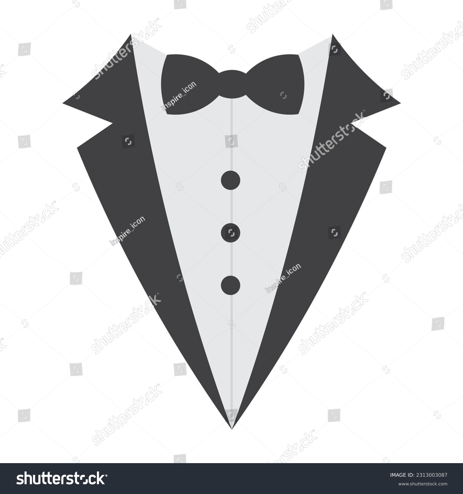 tuxedo mens suit icon vector illustration symbol_站酷海洛_正版图片_视频_字体_音乐素材交易平台_站酷旗下品牌