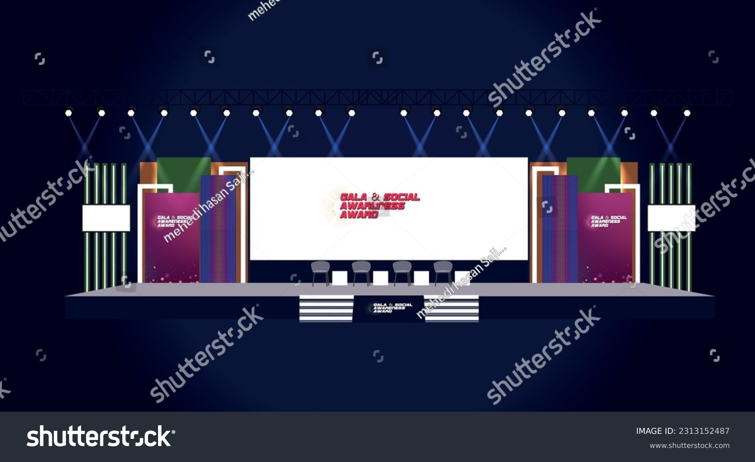 2d Stage Design vector for All kinds of Event Use_站酷海洛_正版图片_视频_字体_音乐素材 ...