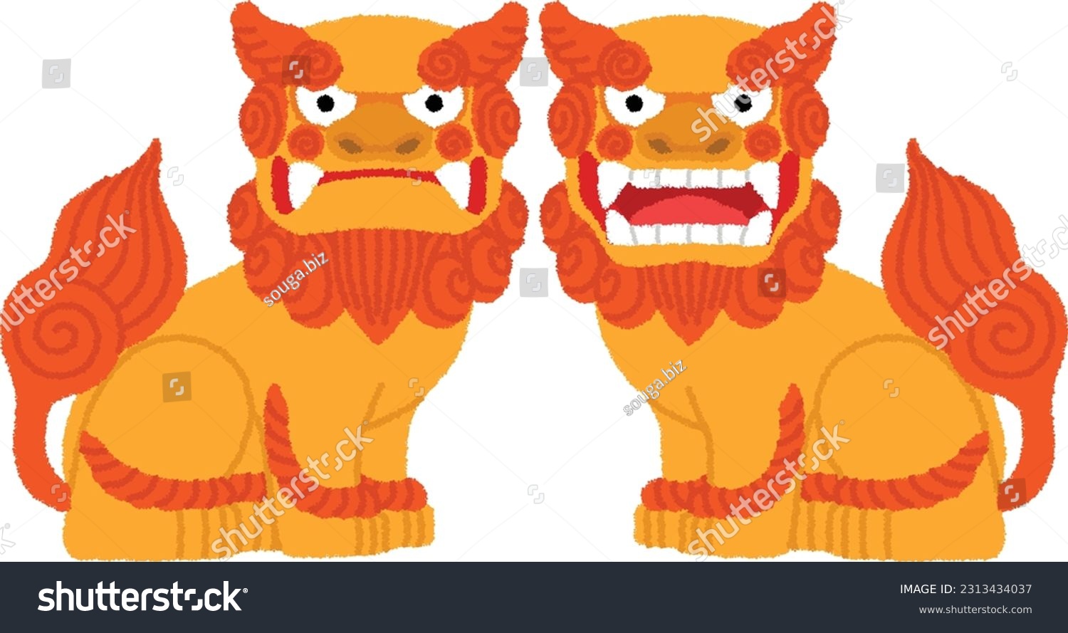 Shisa is a legendary beast statue that can be seen in Okinawa ...