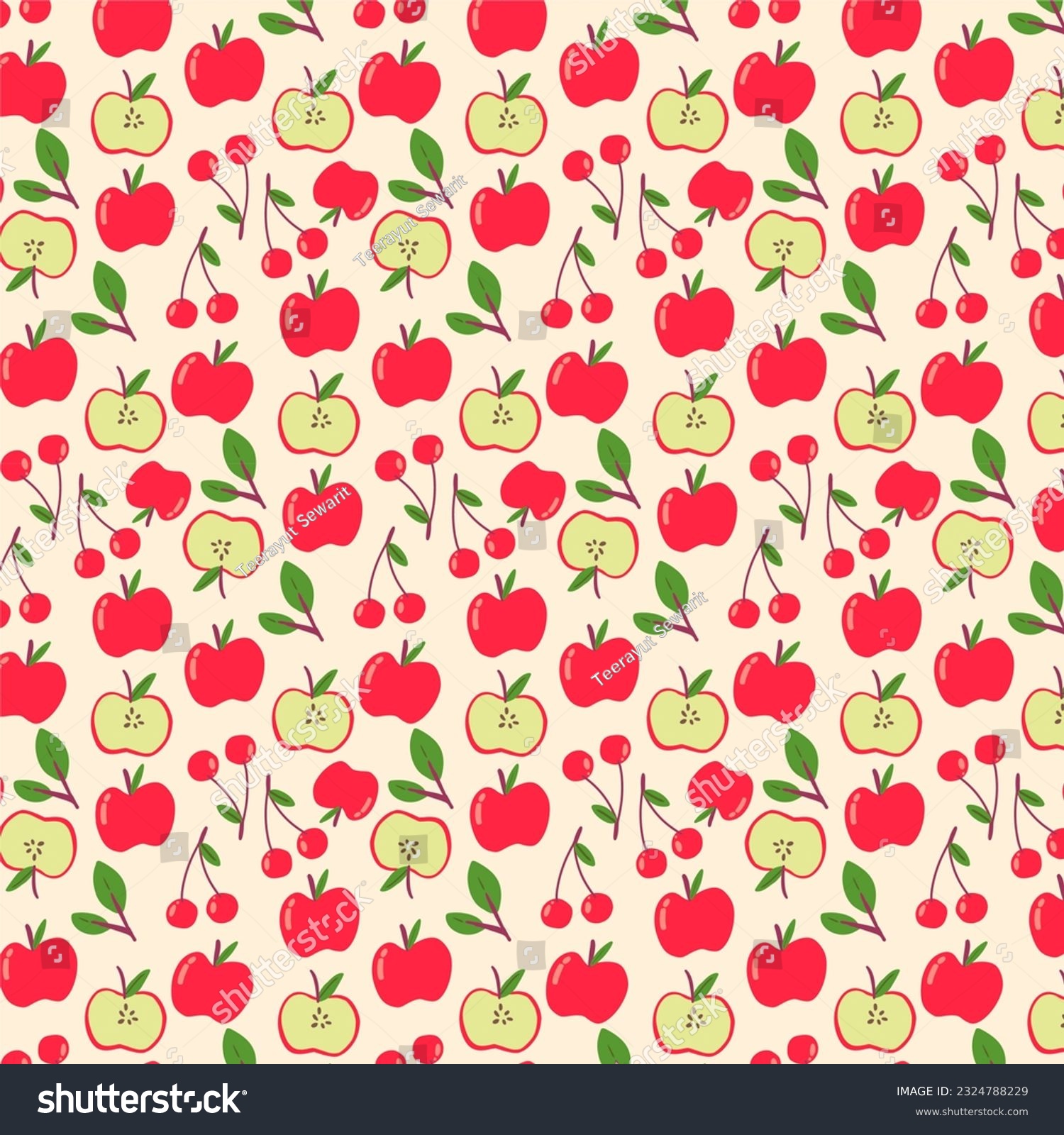 Red Apple Pattern Digital Papers Pack Background_站酷海洛_正版图片_视频_字体_音乐素材交易平台_站酷旗下品牌