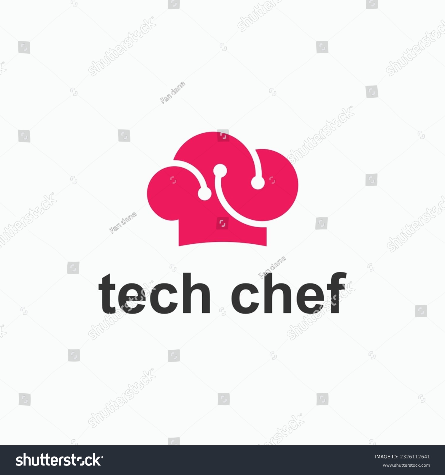 tech chef logo design vector silhouette illustration_站酷海洛_正版图片_视频_字体_音乐 ...