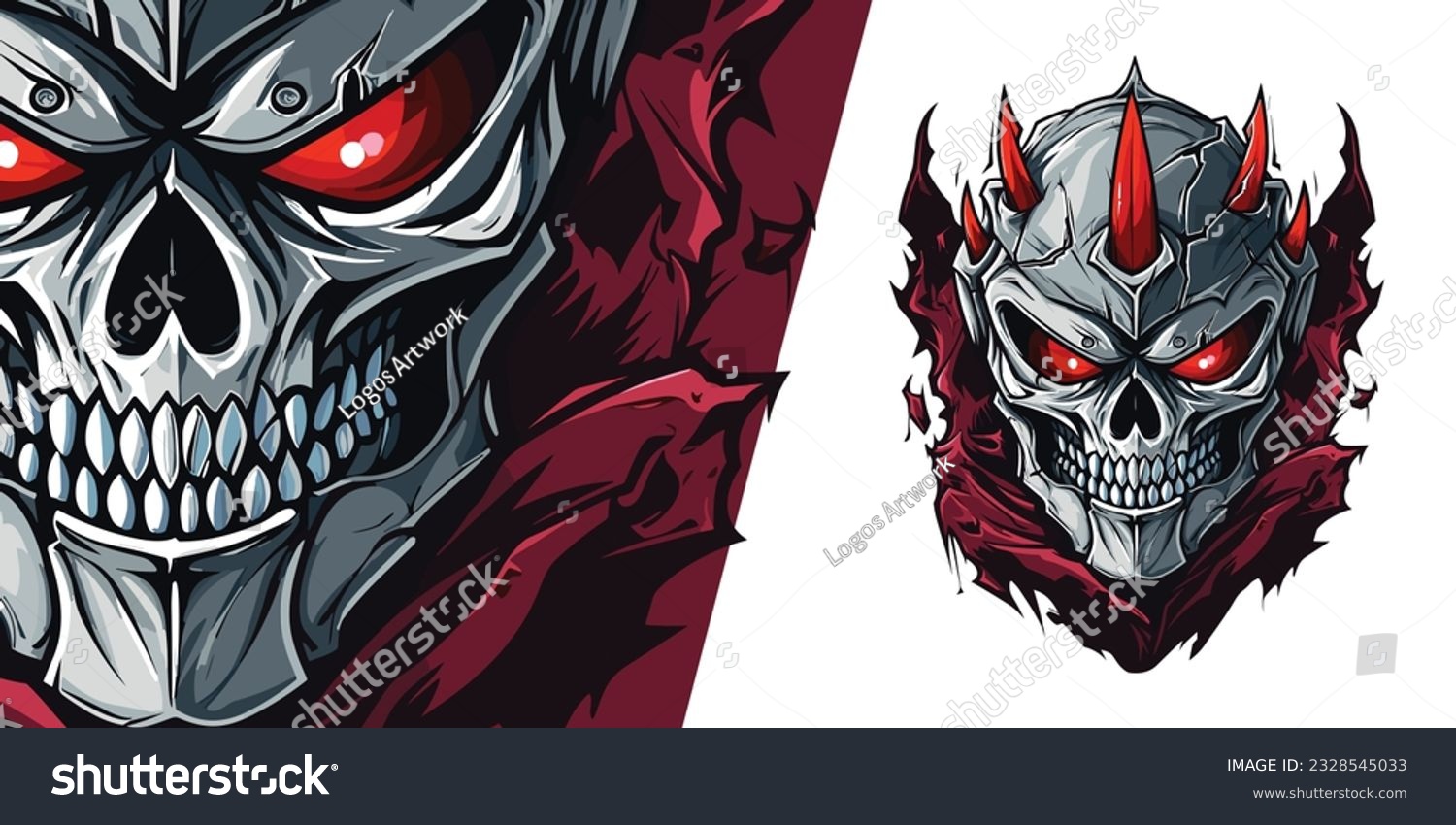 Modern Zombie Knight Illustration for a Fearless Sport and Esport Team ...