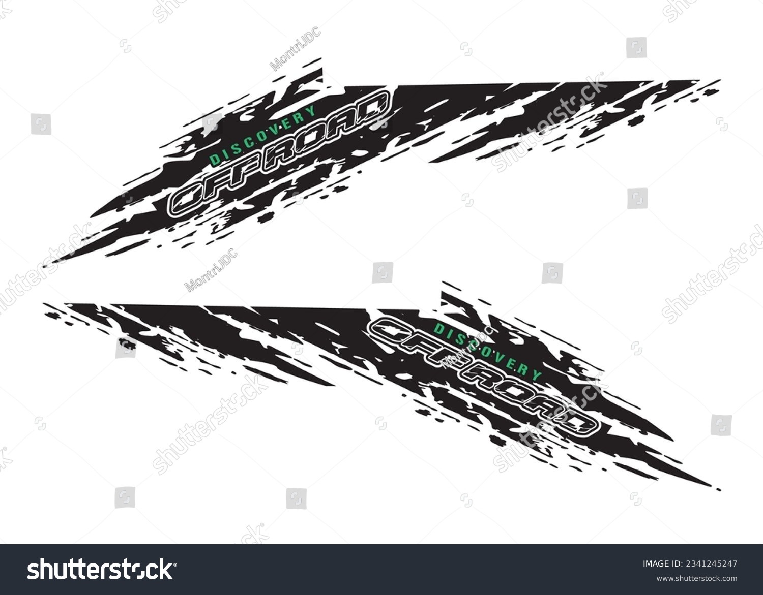 Wrap Design For Car vectors. car stickers stripes. mud splash abstract ...