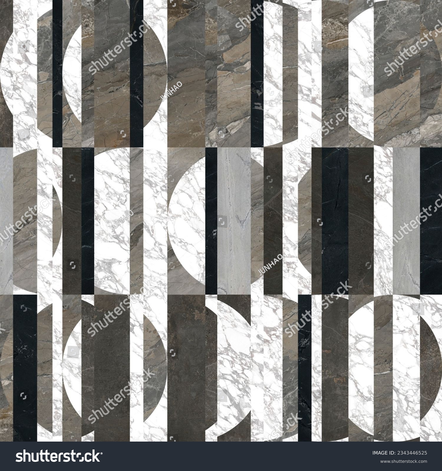 Marble seamless pattern patchwork. Repeating white marble and ...