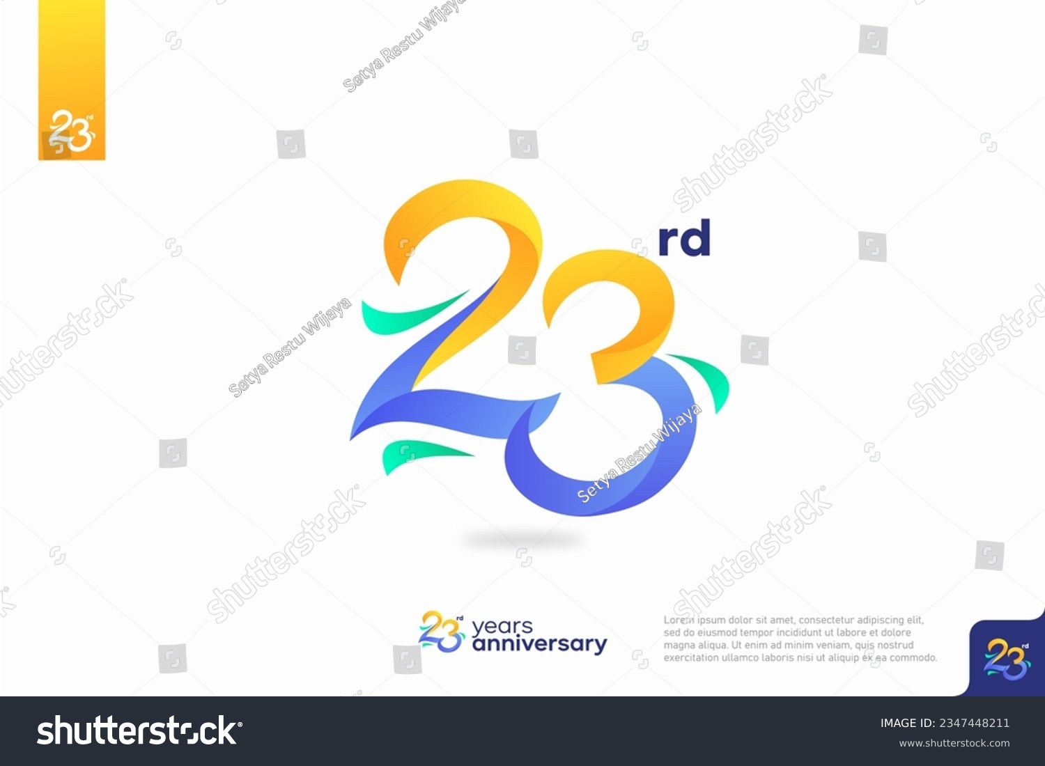 Number 23 logo icon design 23rd birthday logo number anniversary 23_站酷海 ...