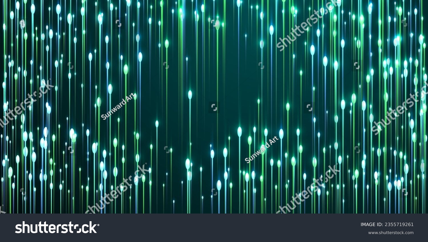 Dynamic vertical line beams fiber optics vector. Tech neon teal flare ...