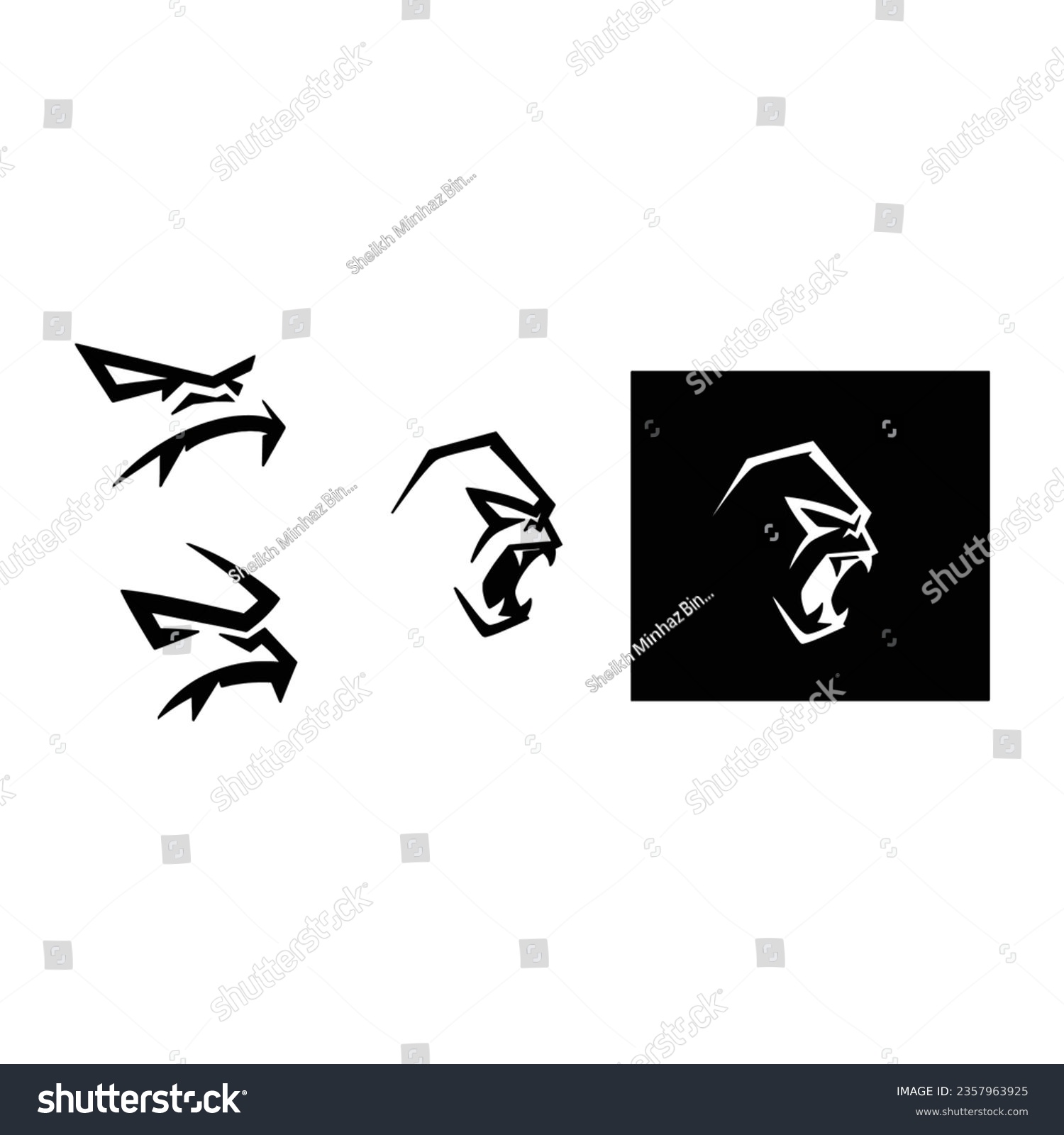 image for gorilla logo design_站酷海洛_正版图片_视频_字体_音乐素材交易平台_站酷旗下品牌