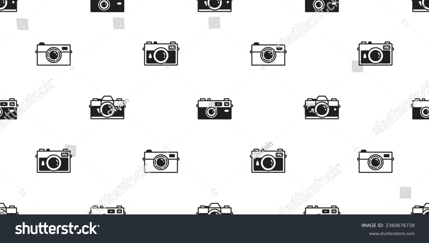 camera film seamless pattern illustration cartoon doodle_站酷海洛_正版图片_视频 ...
