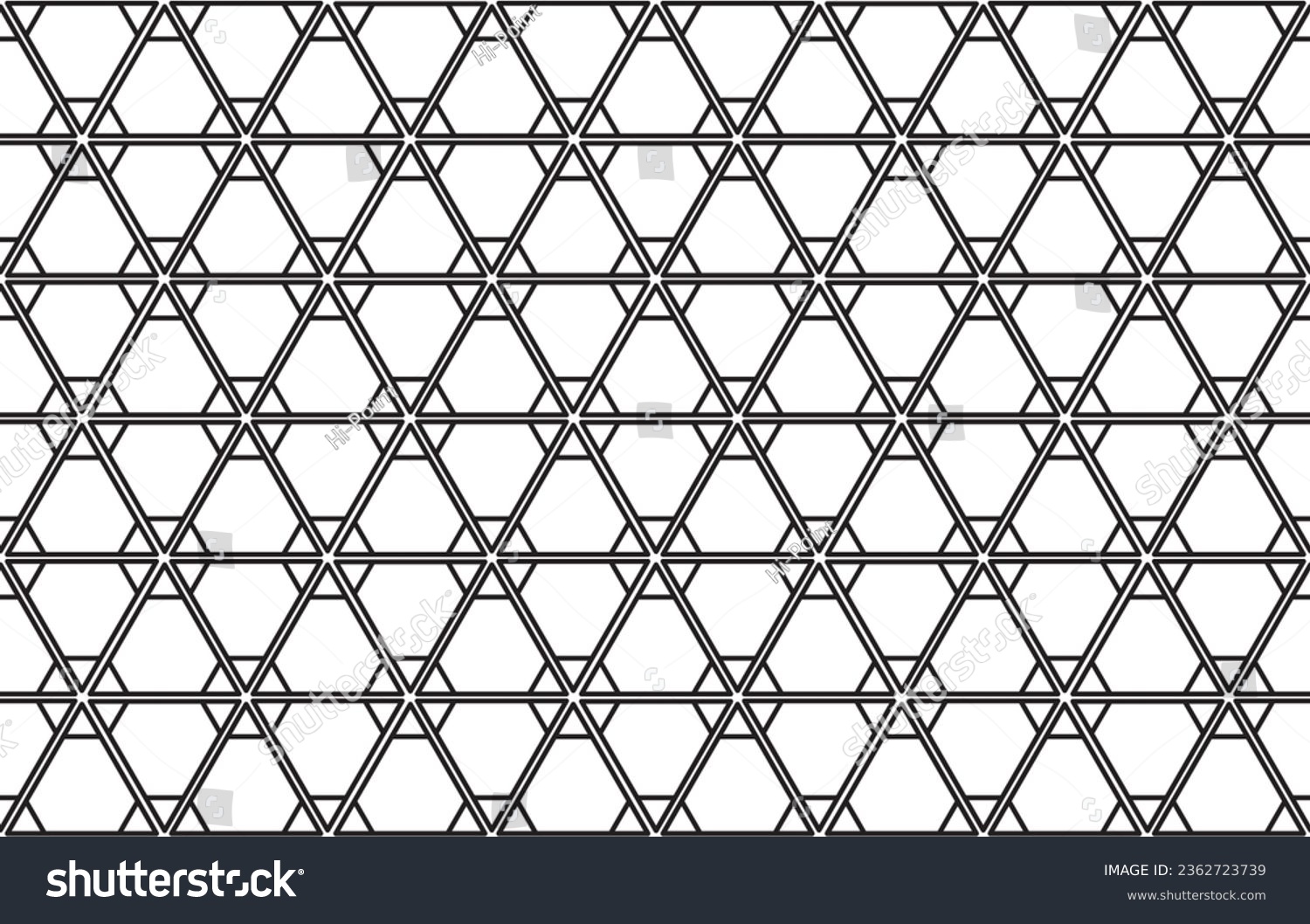 Segmented hexagon and mini-hexagons in triangles give a double black ...