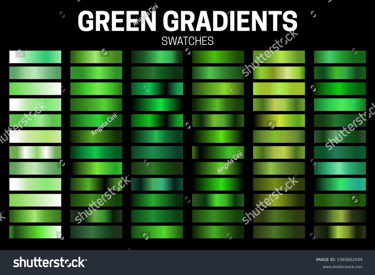 Green Color Gradient Collection of Swatches _站酷海洛_正版图片_视频_字体_音乐素材交易平台_站 ...