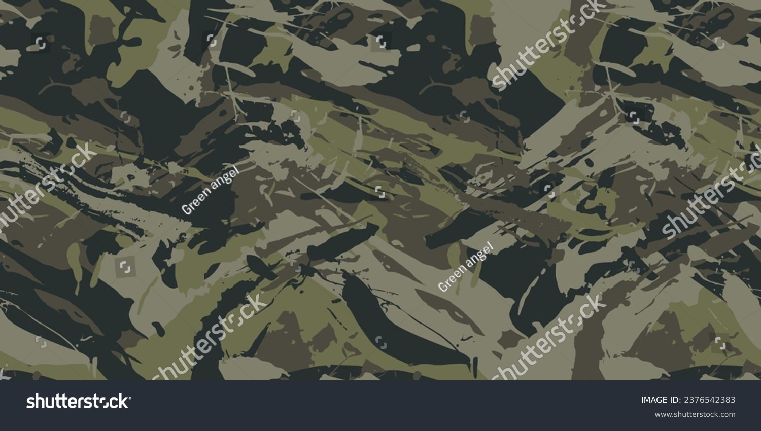 Abstract grunge camouflage seamless texture military camouflage pattern Army or hunting dark ...