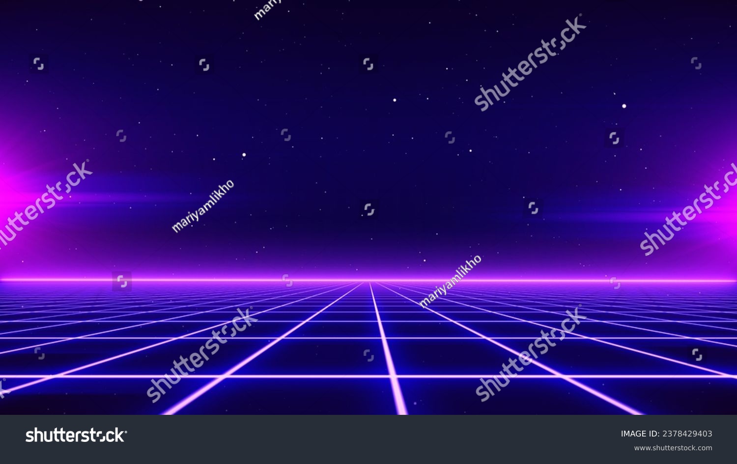 Purple Modern Gradient Galaxy Virtual Background Poster flyer ...