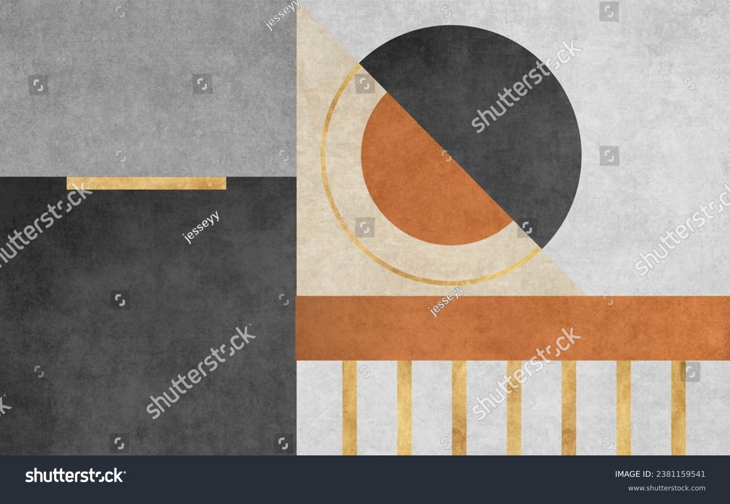 Modern geometric color block combination art pattern geometric carpet ...