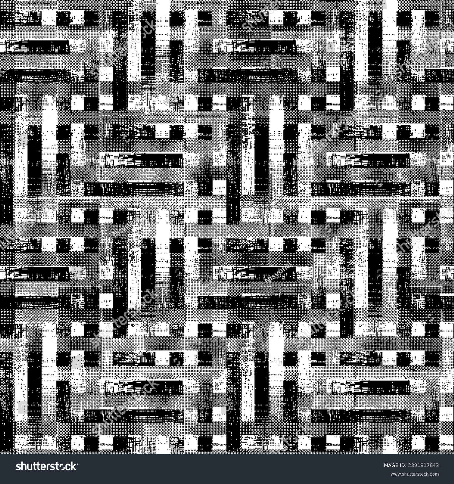 Seamless pattern. Modern stylish abstract texture. Geometric brush ...