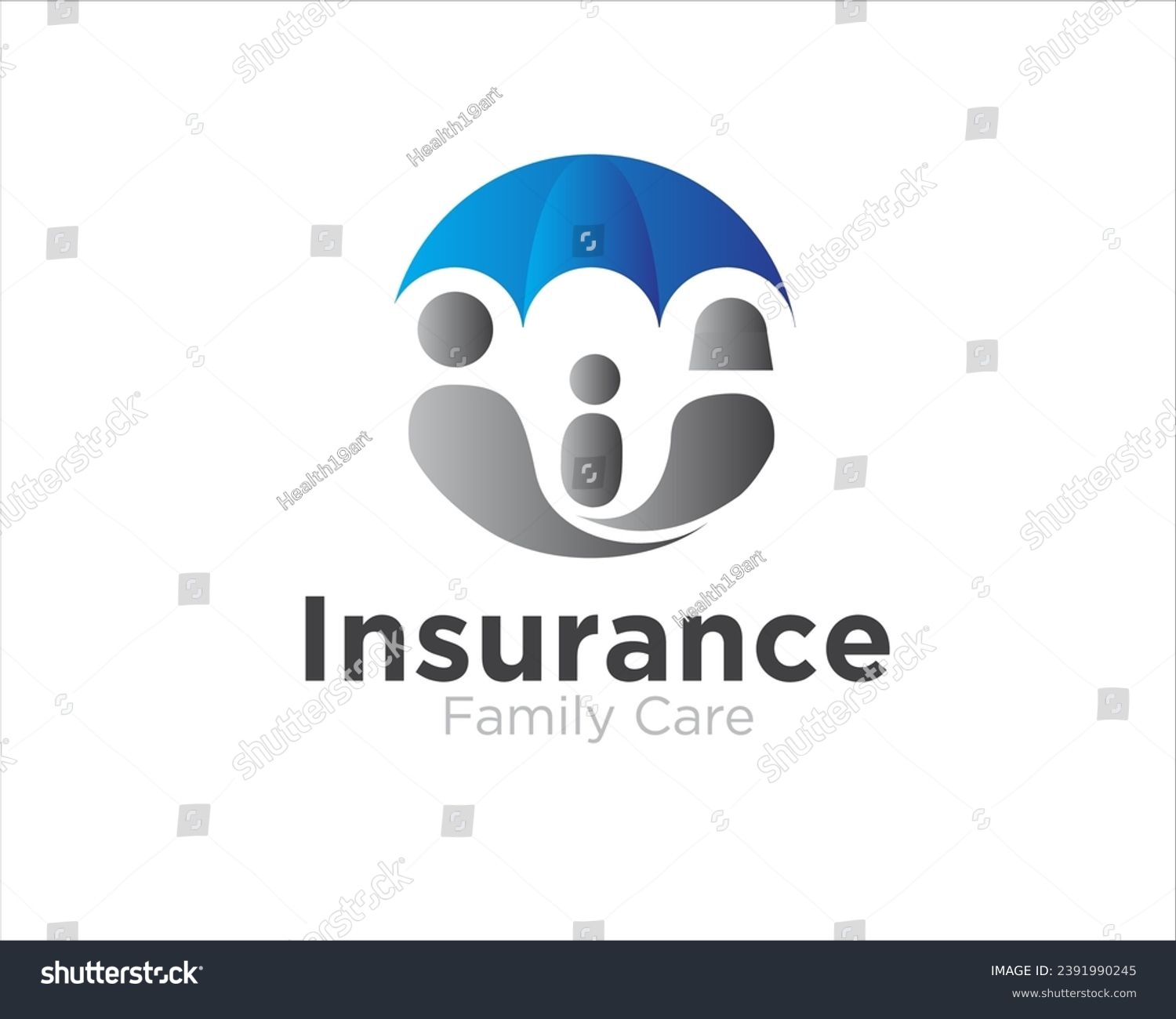 family insurance logo designs for medical and health protection logo_站酷 ...