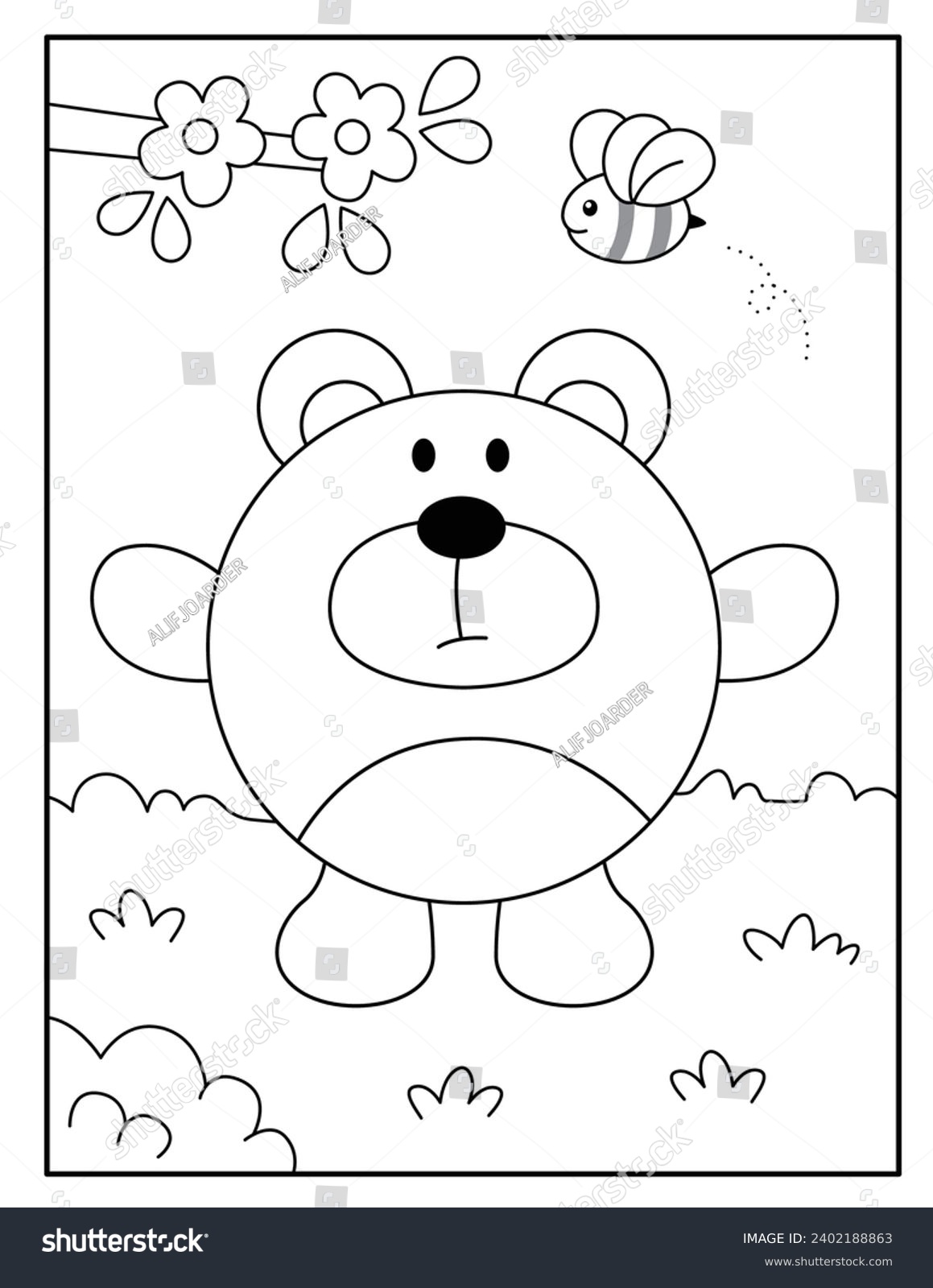 Circle style animal coloring pages for kids_站酷海洛_正版图片_视频_字体_音乐素材交易平台_站酷旗下品牌