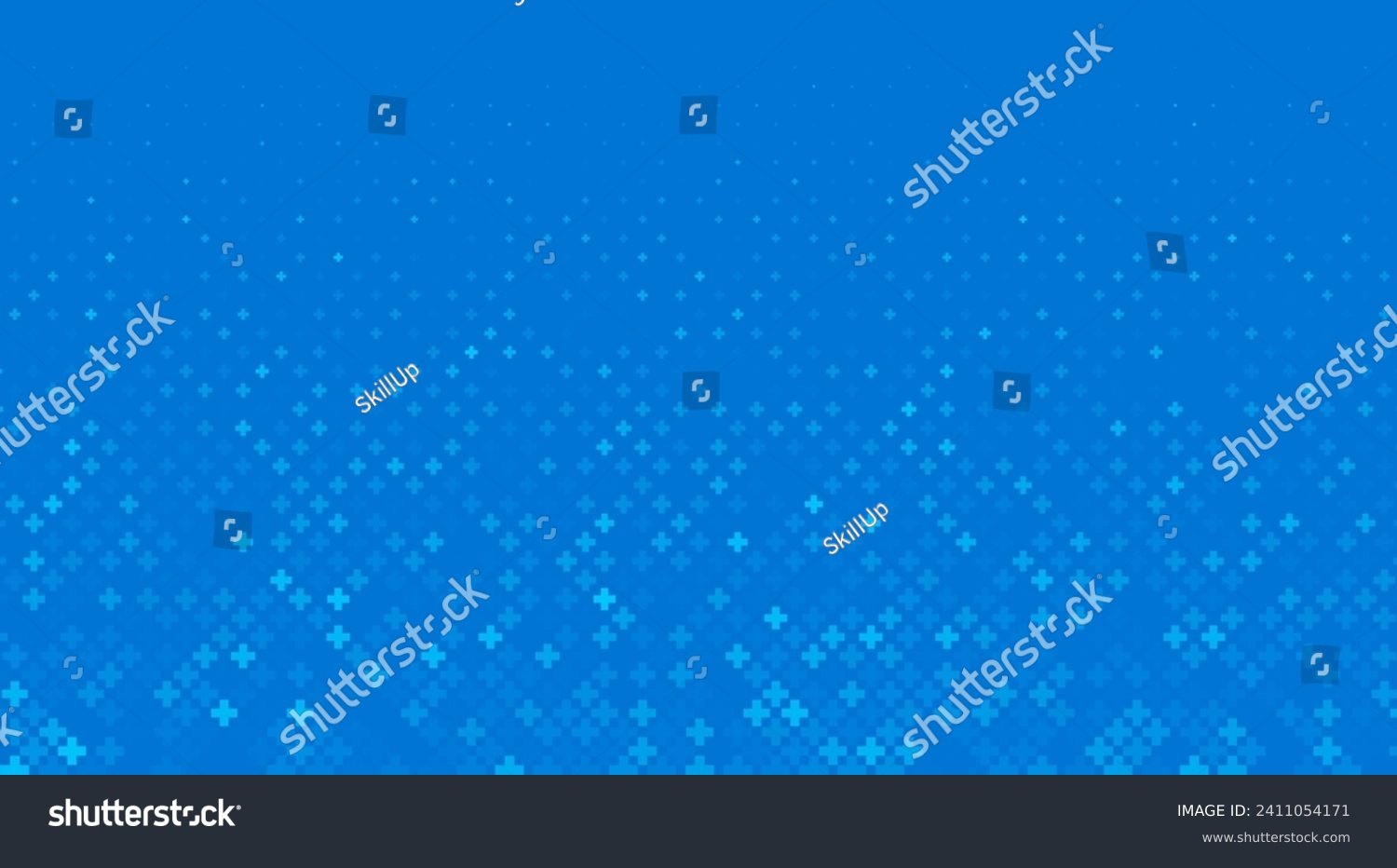 Blue Mathematical Plus Symbols Pattern. Math Design Elements Background ...