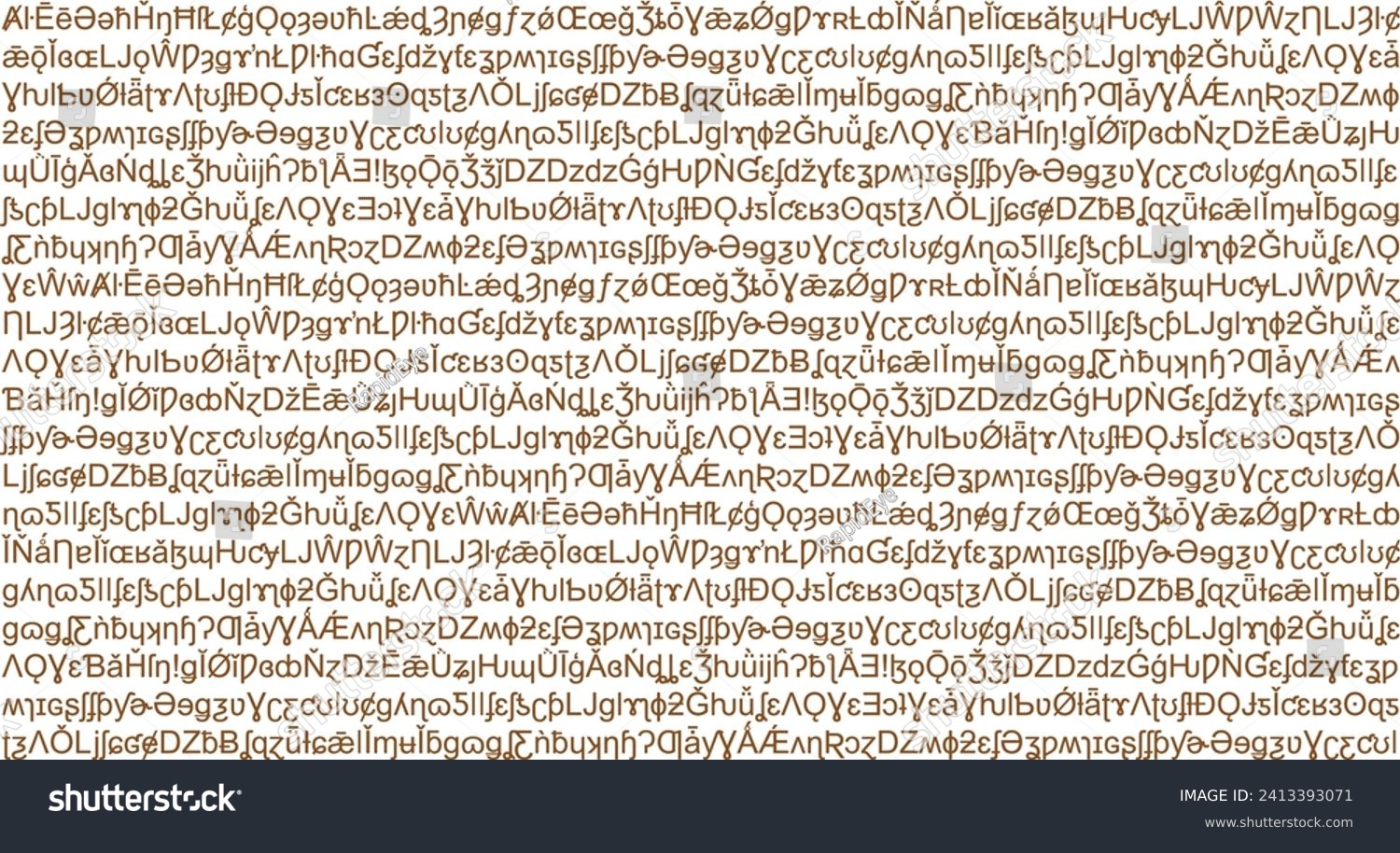 Indecipherable text made up of special characters to convey alien ...