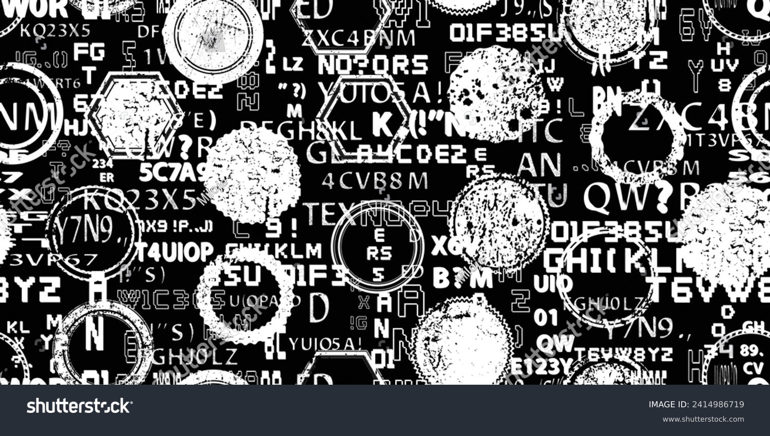 Stamp in grungy abstract forms . Post stamps seamless pattern texture ...