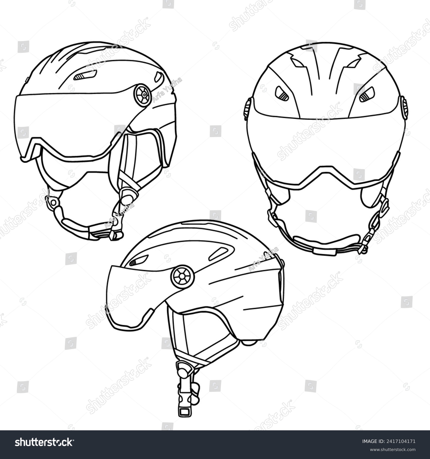 Snow helmet with goggles vector illustration design_站酷海洛_正版图片_视频_字体_音乐 ...