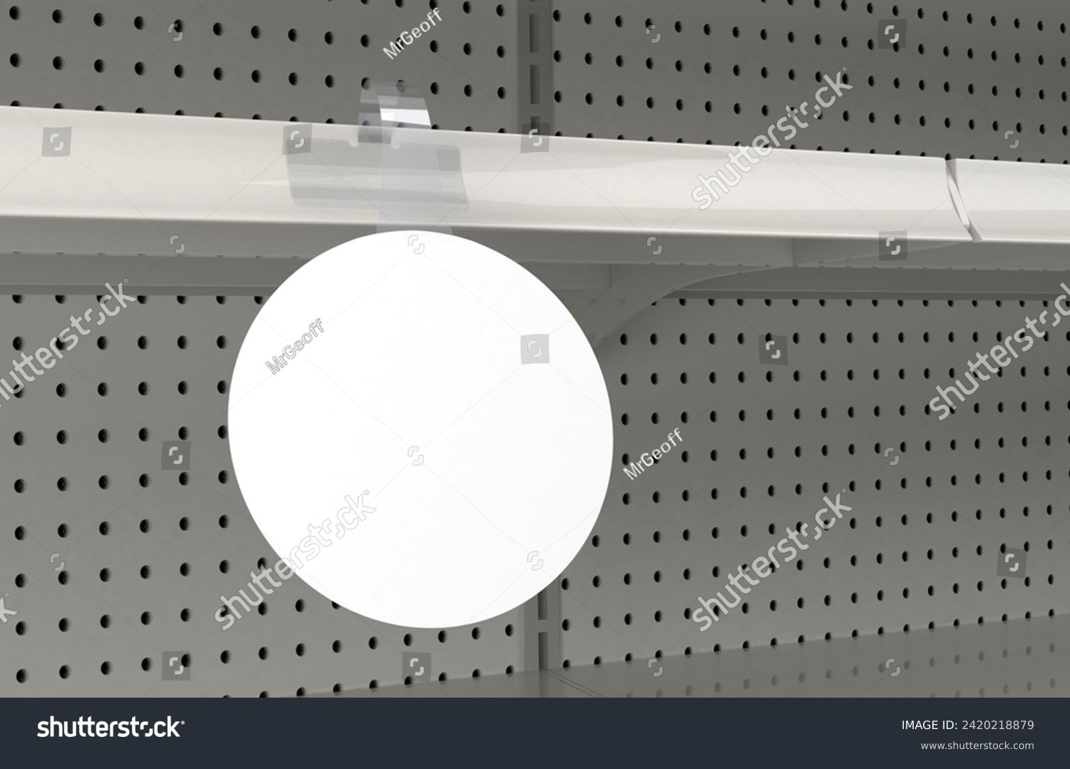 Store Shelves - Dangler Wobbler Shelf Sign Blank Mockup_站酷海洛_正版图片_视频_字体 ...