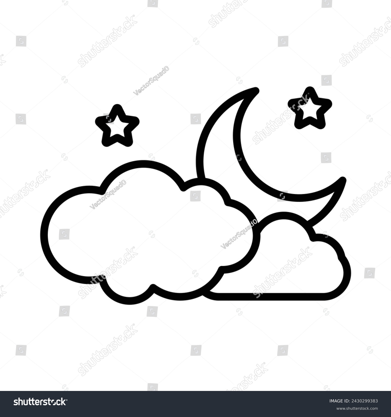Half Moon icon vector stock illustration_站酷海洛_正版图片_视频_字体_音乐素材交易平台_站酷旗下品牌