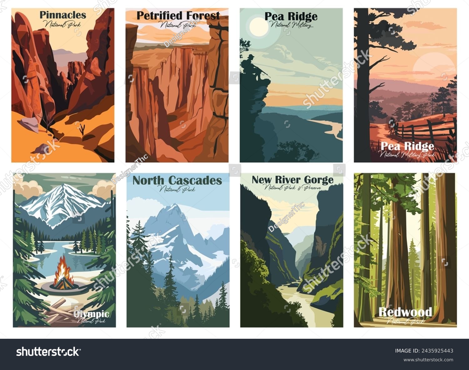 National Treasures: Iconic Parks and Historic Sites Poster Collection_站 ...