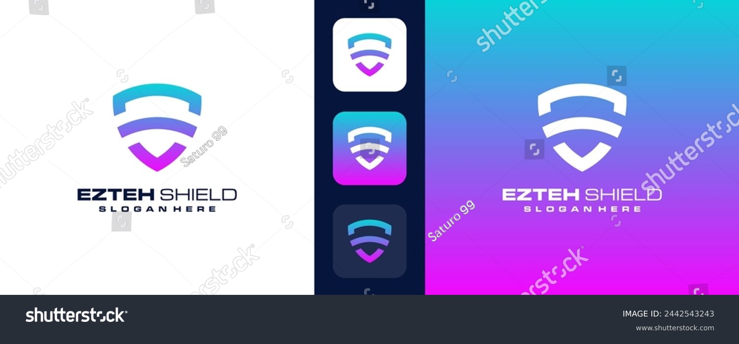 Letter E Shield Security Logo Protection Symbol Vector_站酷海洛_正版图片_视频_字体 ...