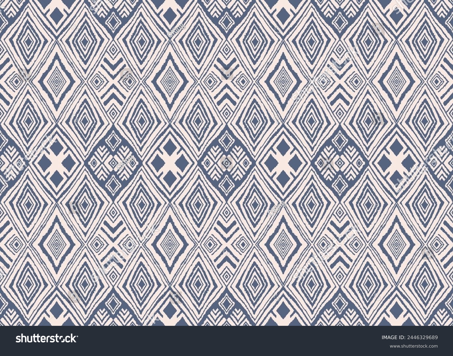 Diagonal ikat stripes. Zigzag pattern seamless. Geometric chevron ...