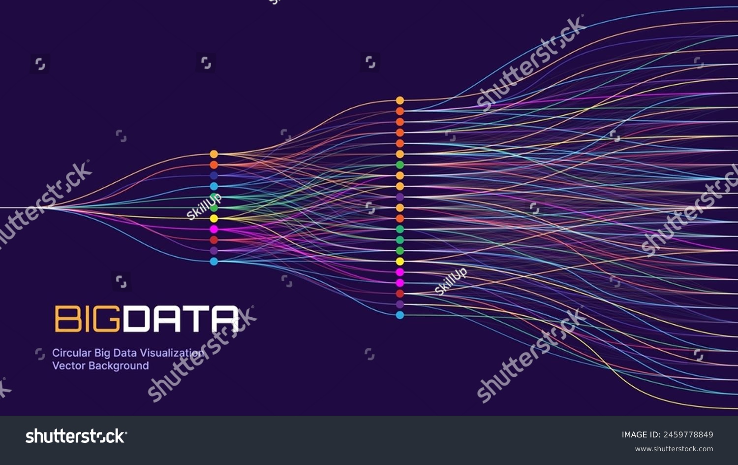 Neural Network Artificial Intelligence Business Analytics. Big Data. Technology Data Science ...