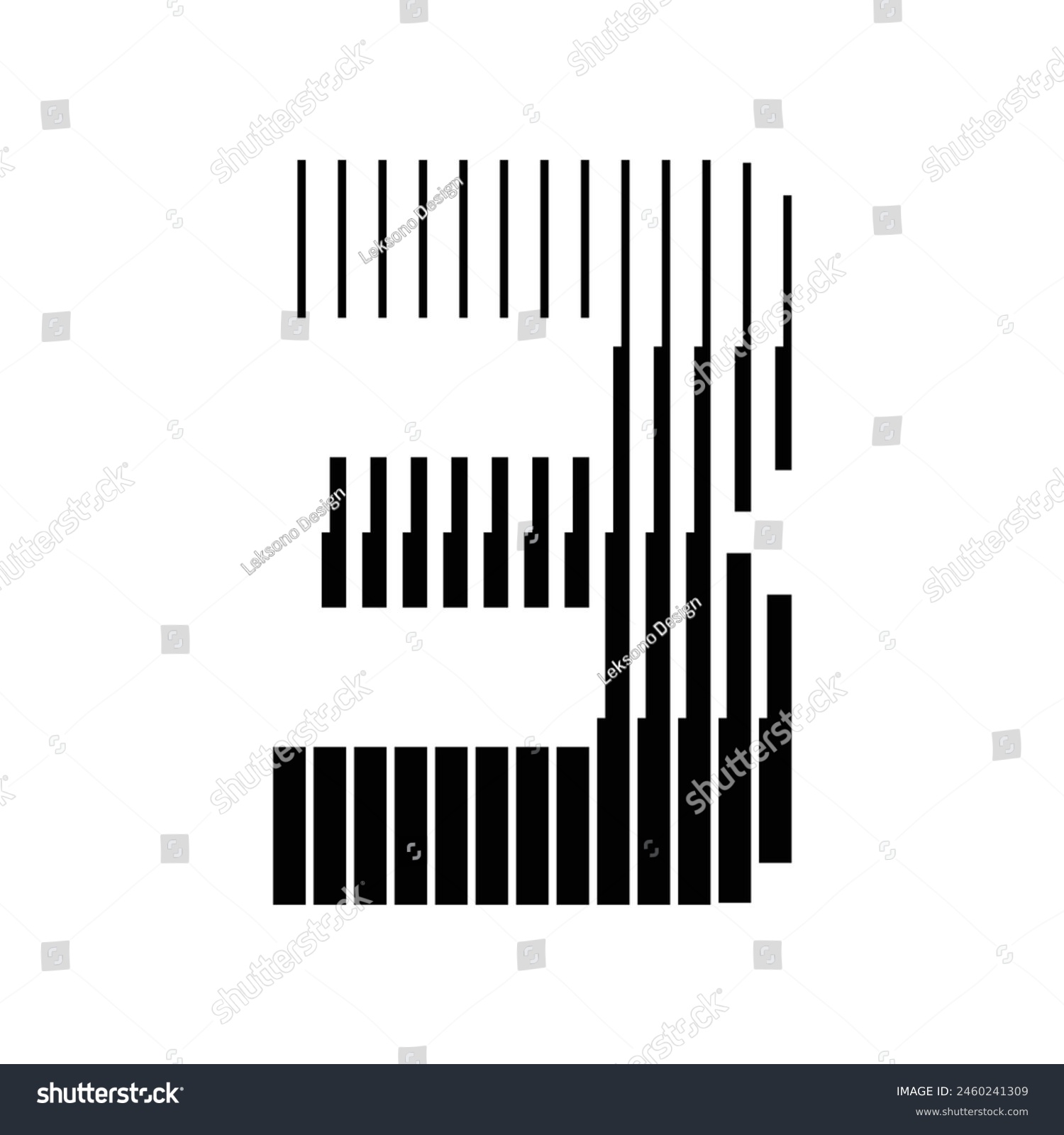 3 Number Lines Logo Icon Illustration_站酷海洛_正版图片_视频_字体_音乐素材交易平台_站酷旗下品牌
