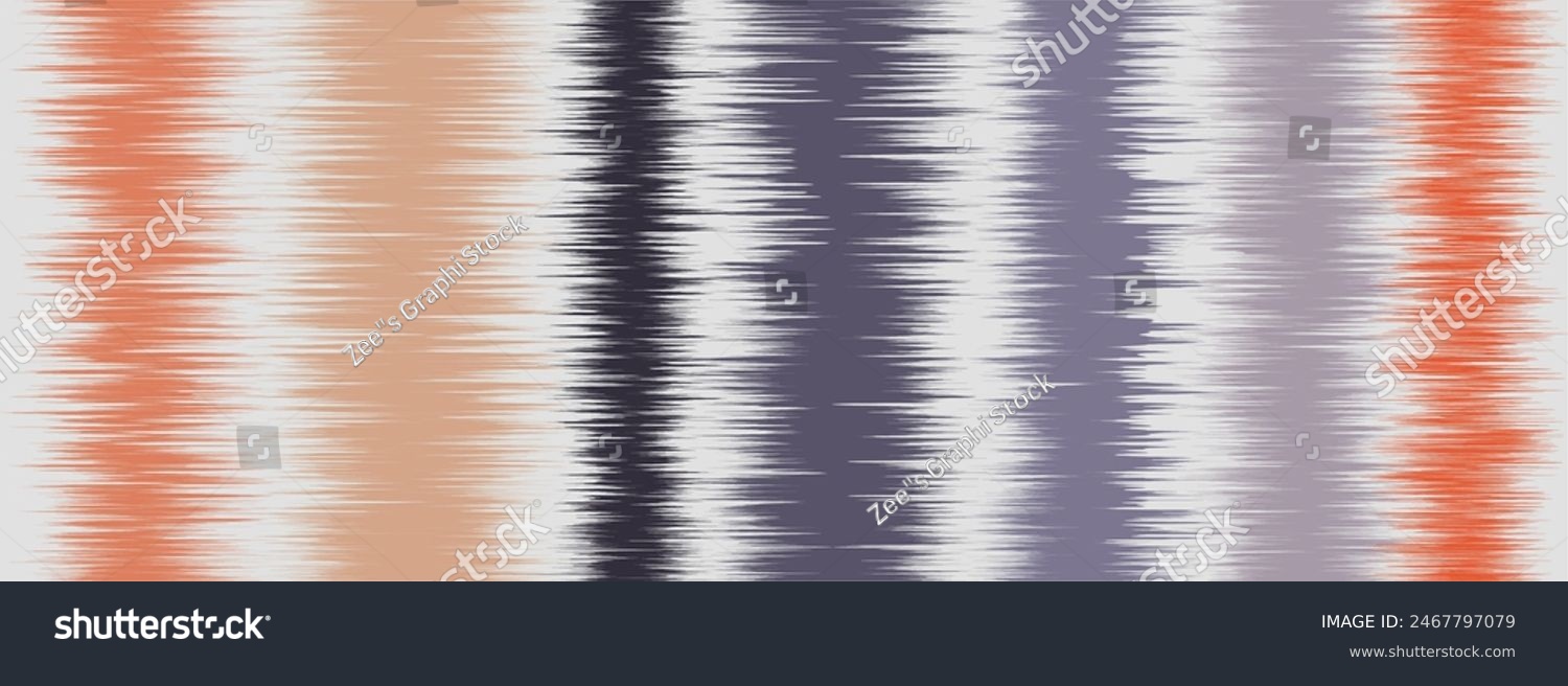 Abstract Washed Digital Watercolor Painting stripe brush seamless ...