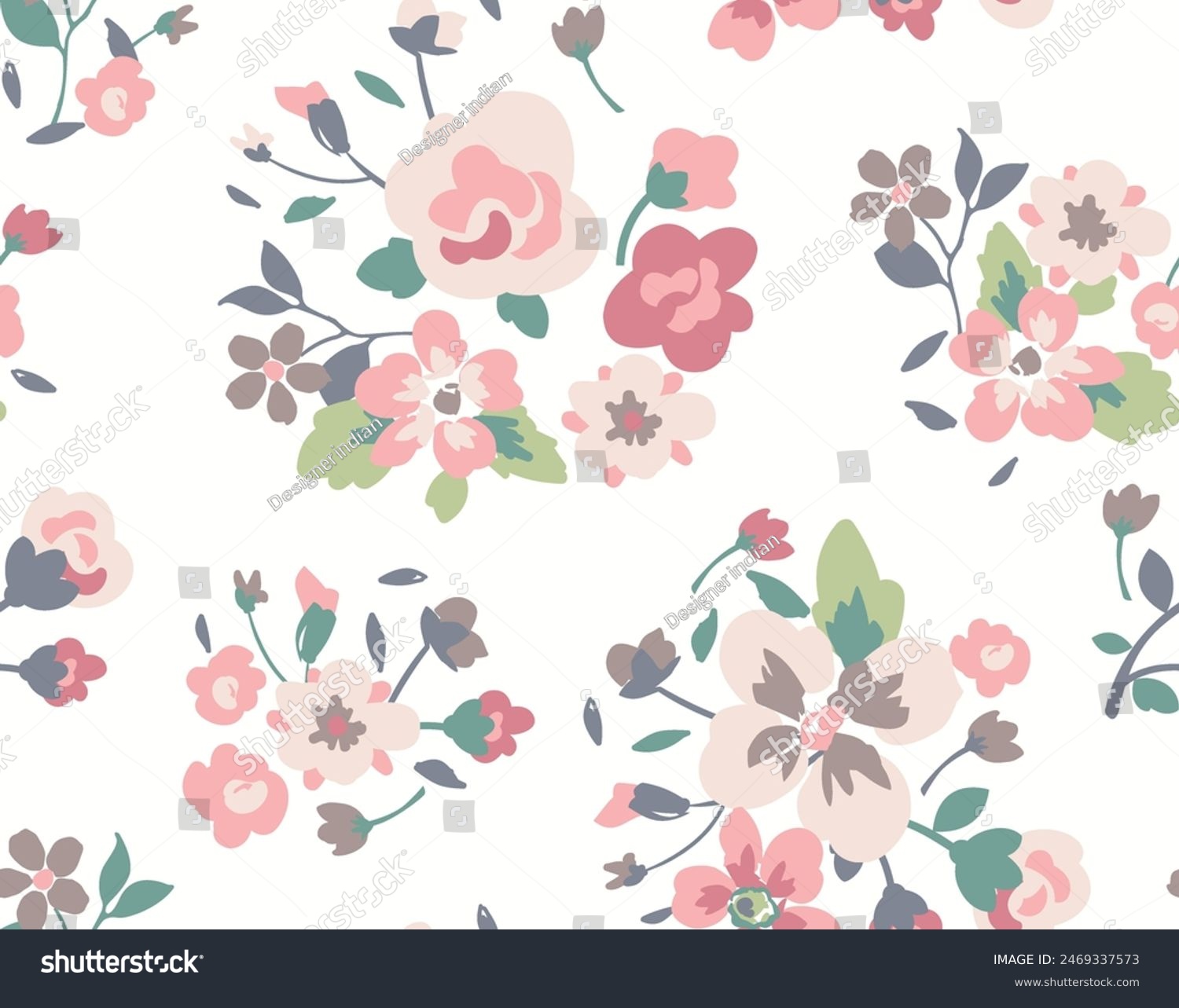 textile pattern for digital rotation printing design_站酷海洛_正版图片_视频_字体_音乐 ...