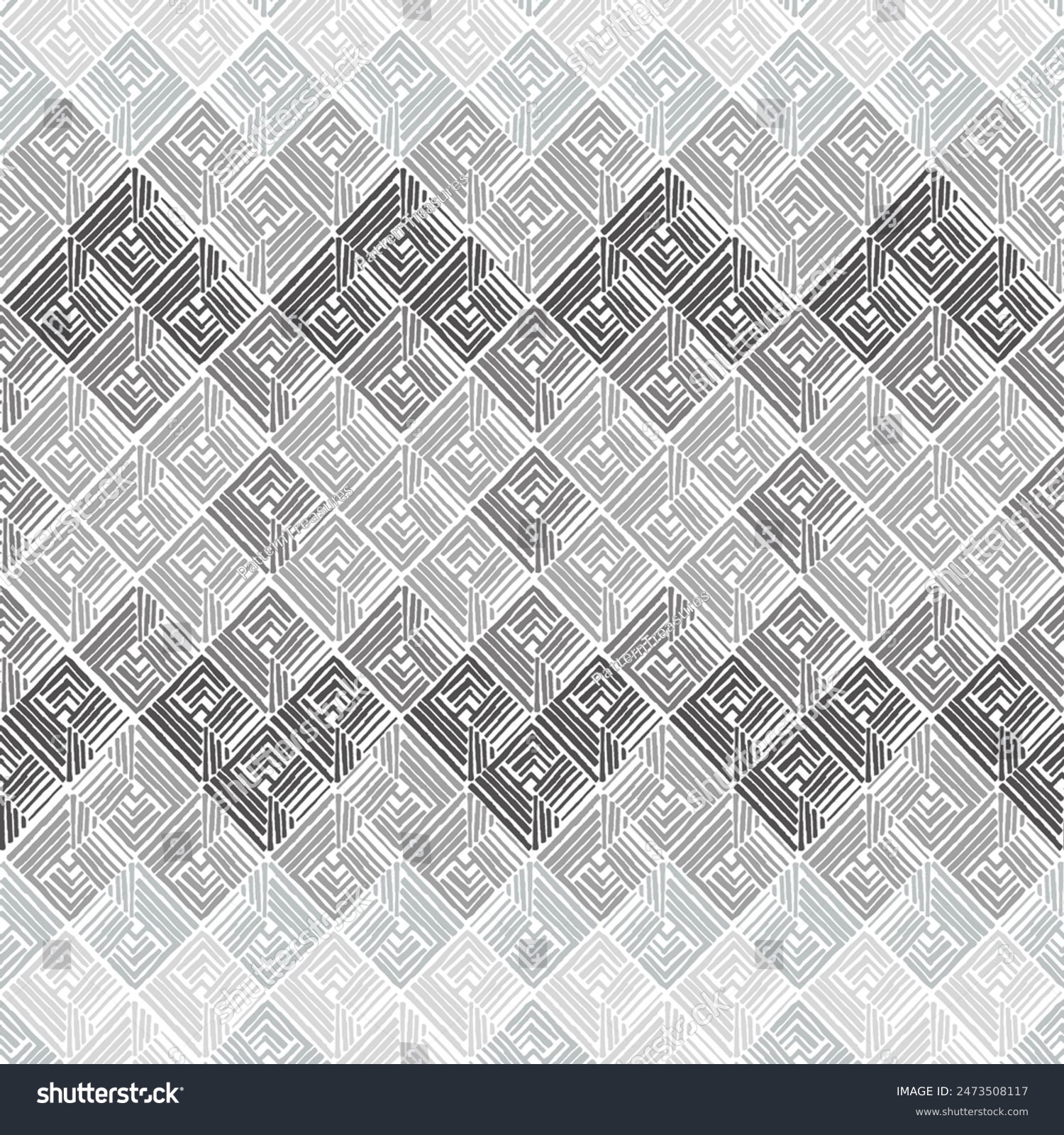 Seamless abstract geometric pattern. Textile design._站酷海洛_正版图片_视频_字体_音乐 ...