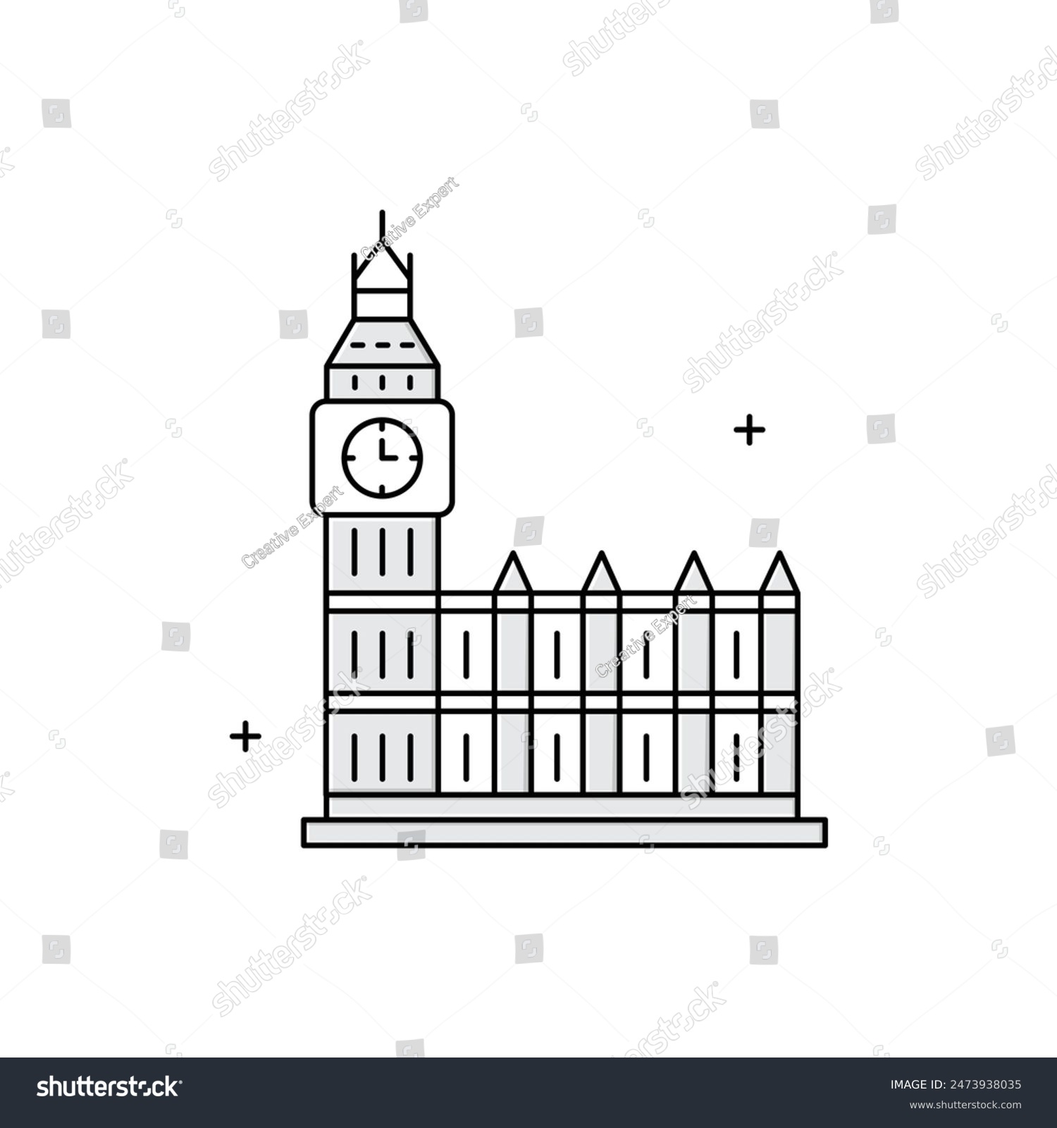 Big Ben London Landmark Clock Tower British Monument Westminster Clock ...