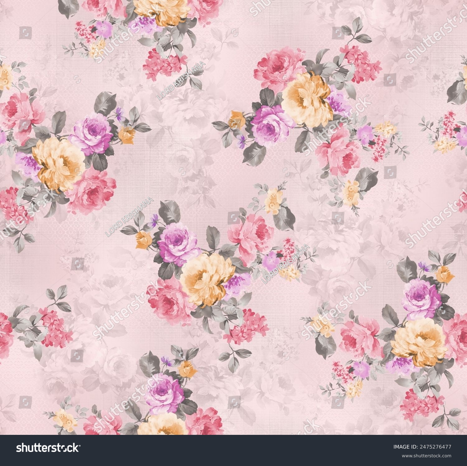 Colorfull geometrical flower bunch seamless pettern_站酷海洛_正版图片_视频_字体_音乐 ...