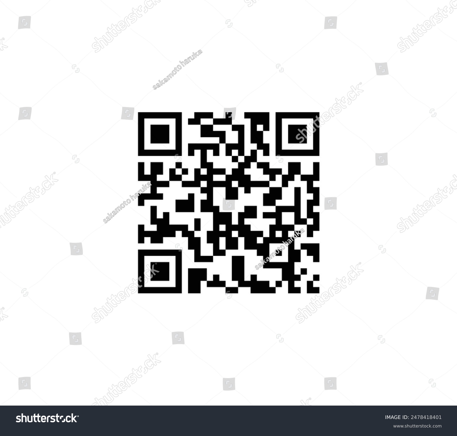 Icon a QR code vector illustration_站酷海洛_正版图片_视频_字体_音乐素材交易平台_站酷旗下品牌