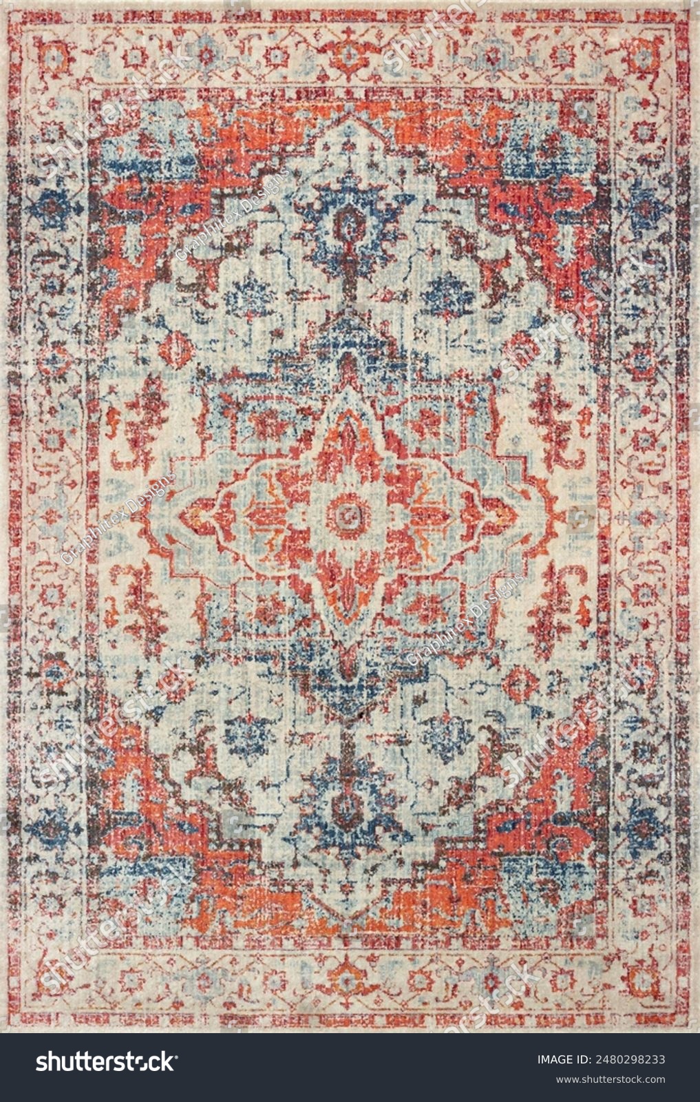 Home Textile Carpet Bathmat and Rug design pattern with distressed ...