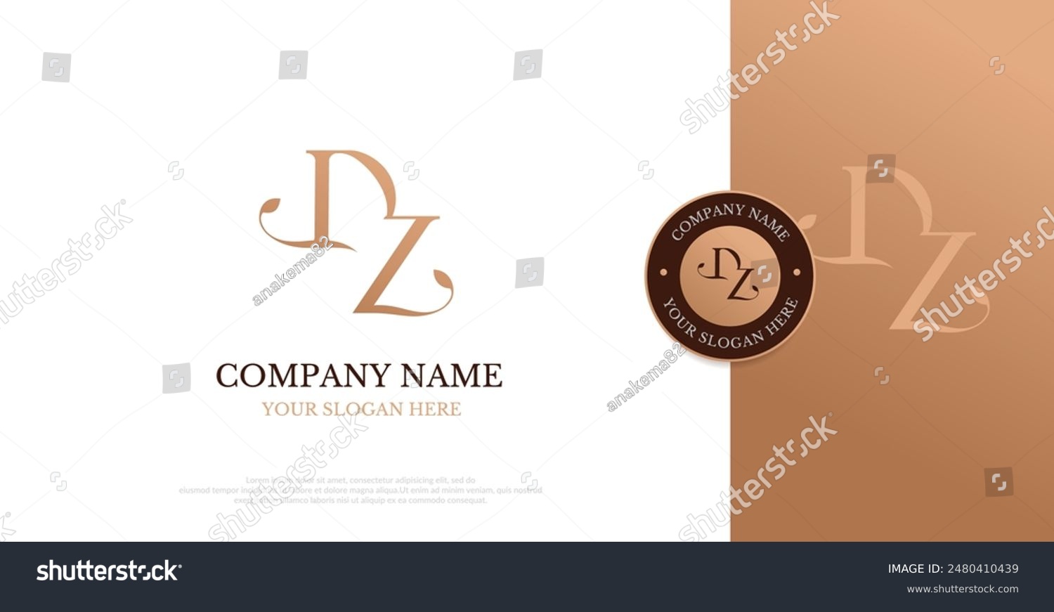 Initial DZ Logo Design Vector _站酷海洛_正版图片_视频_字体_音乐素材交易平台_站酷旗下品牌