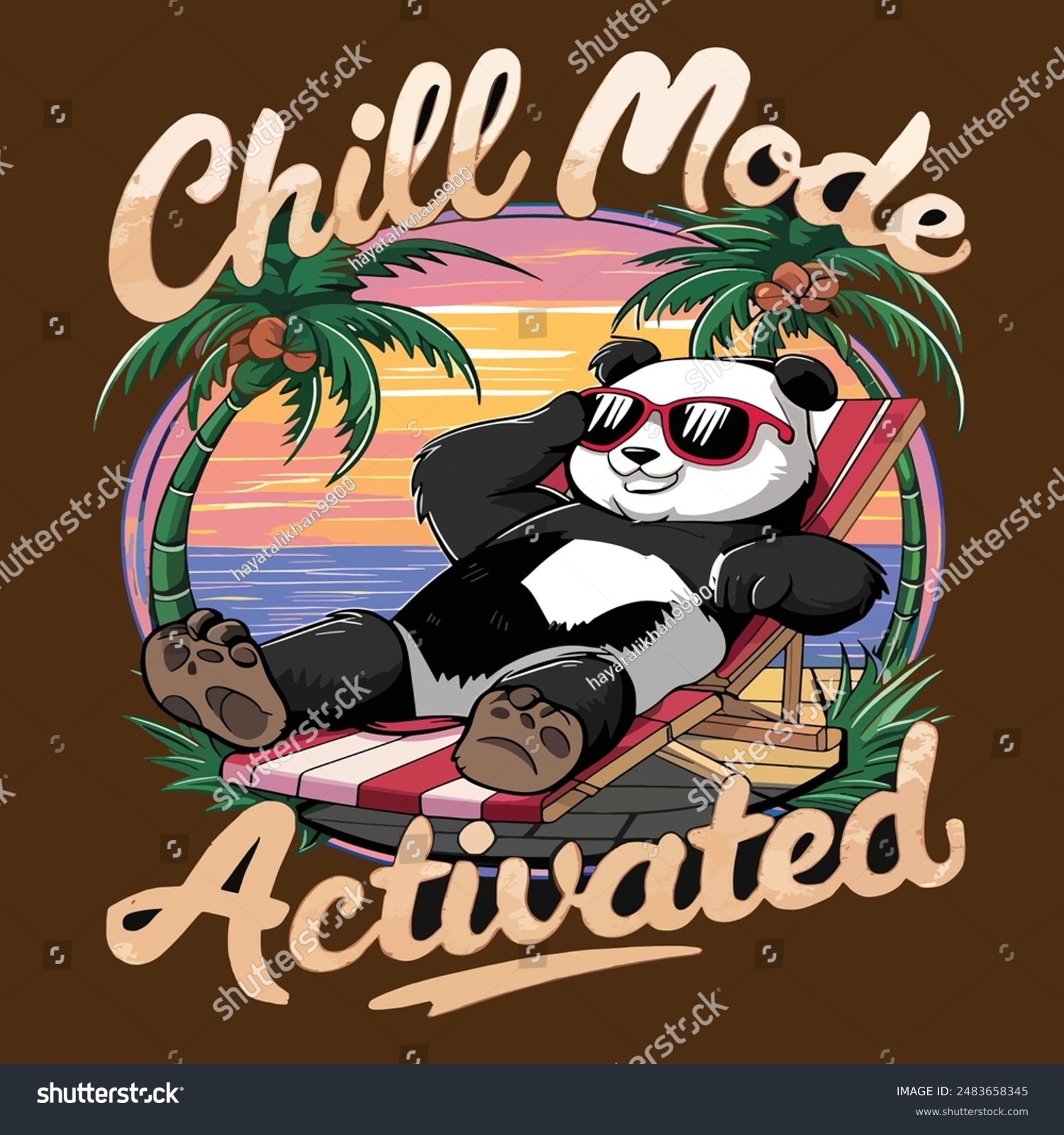 Chill mode activated t-shirt design_站酷海洛_正版图片_视频_字体_音乐素材交易平台_站酷旗下品牌