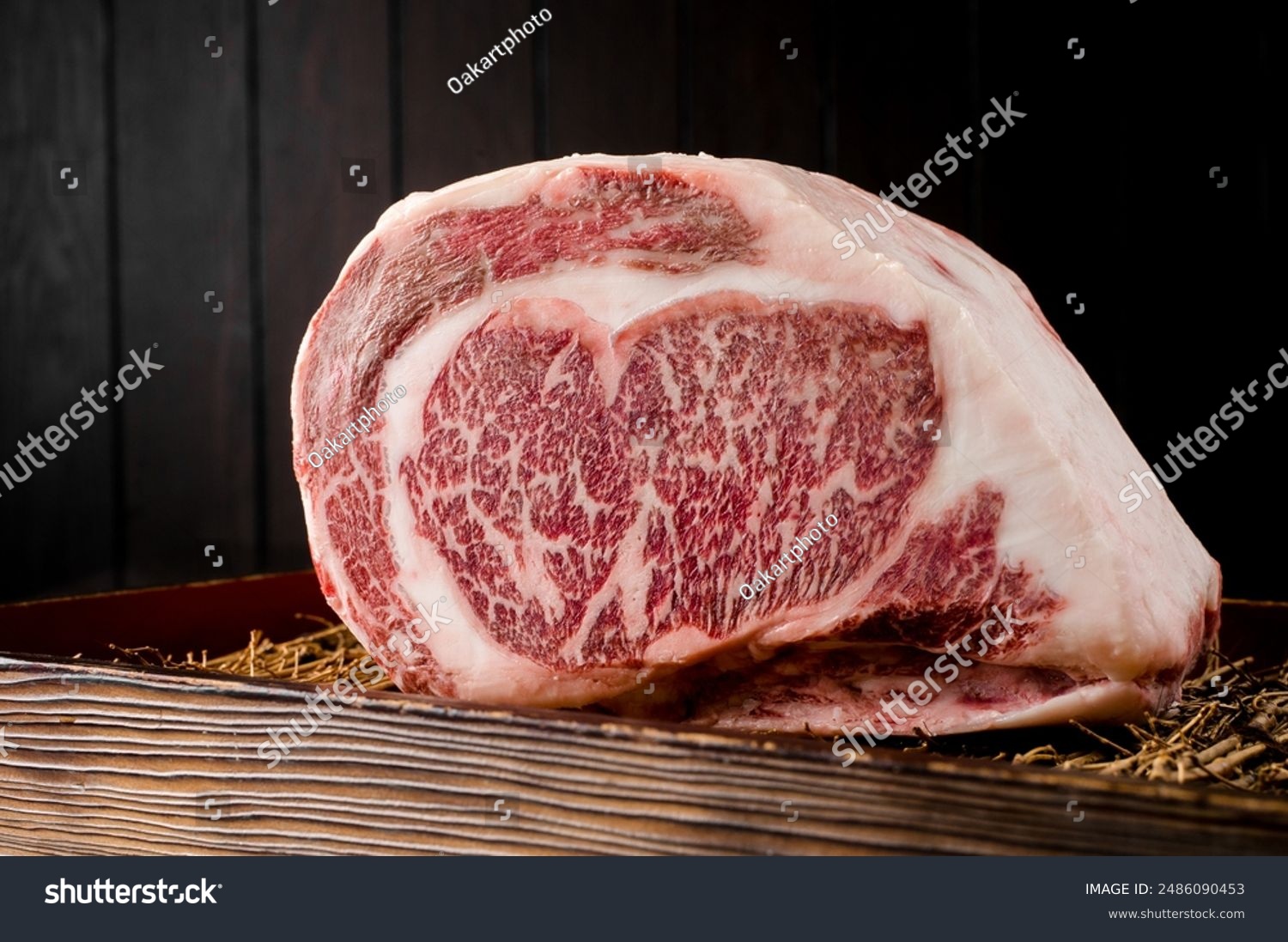Wagyu beef with a beautiful red pattern._站酷海洛_正版图片_视频_字体_音乐素材交易平台_站酷旗下品牌