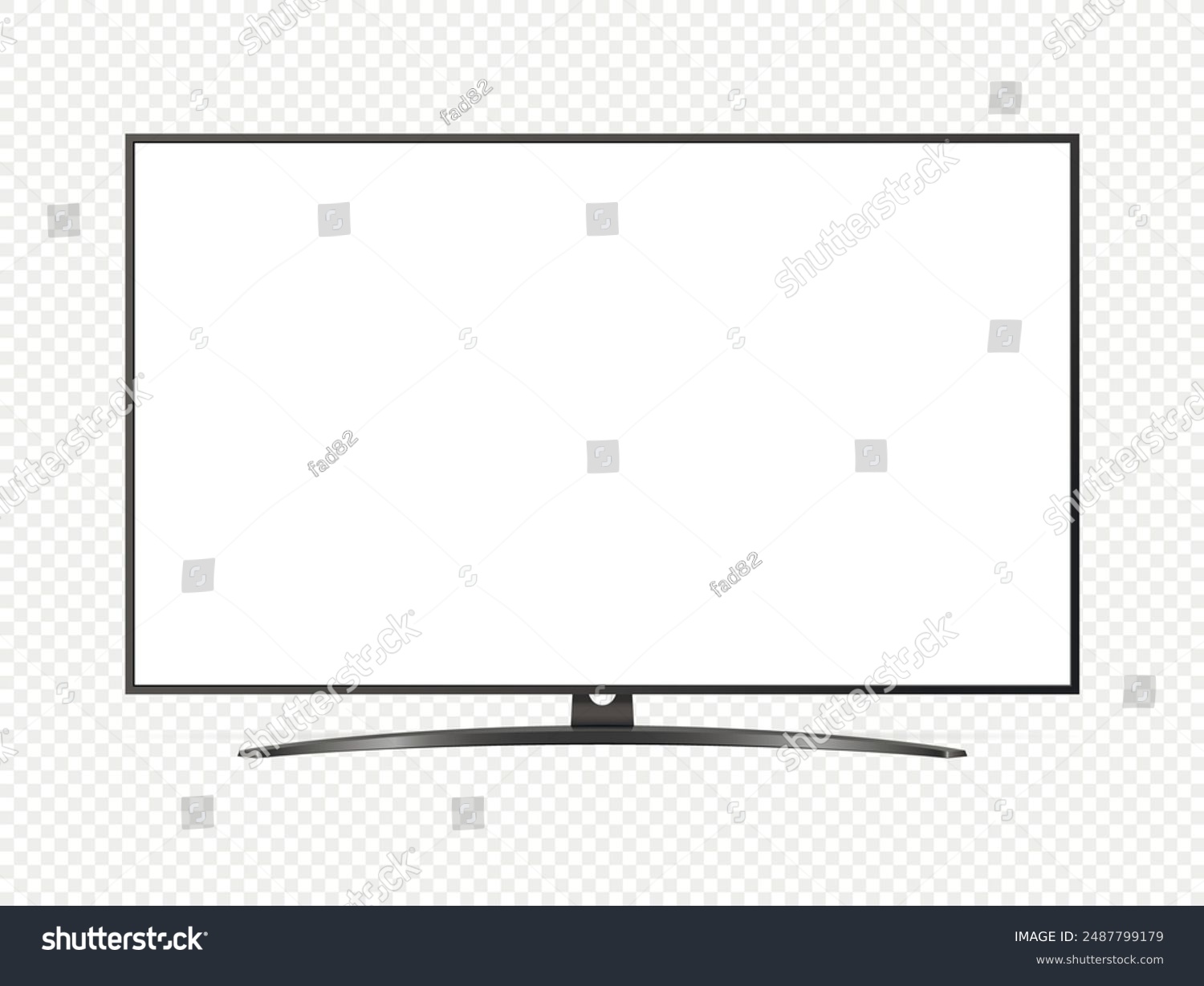Realistic tv screen. Smart tv mockup. Blank tv screen._站酷海洛_正版图片_视频_字体 ...