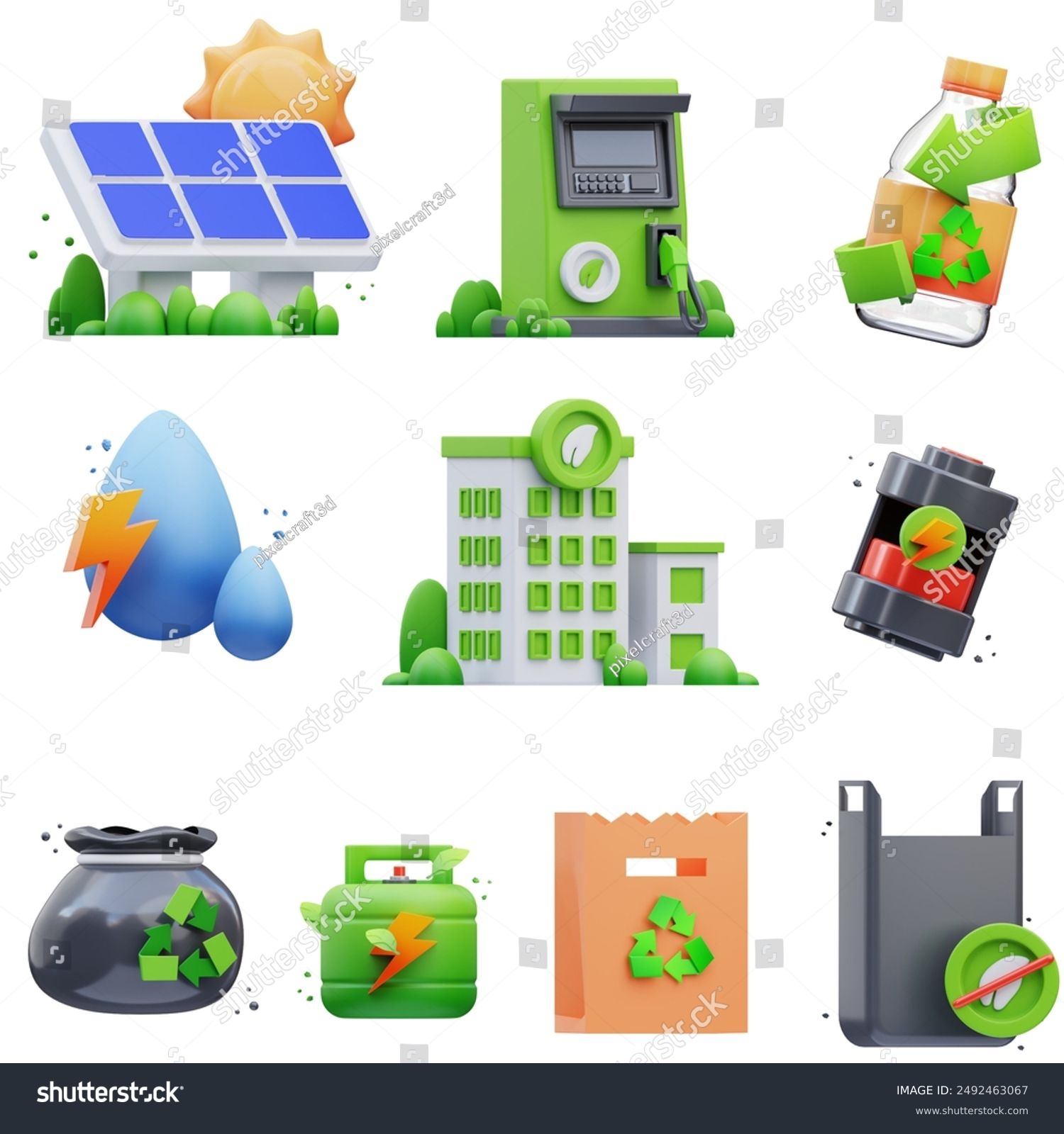 11 Bio Energy and Bio Electricity Illustrations - Renewable and ...
